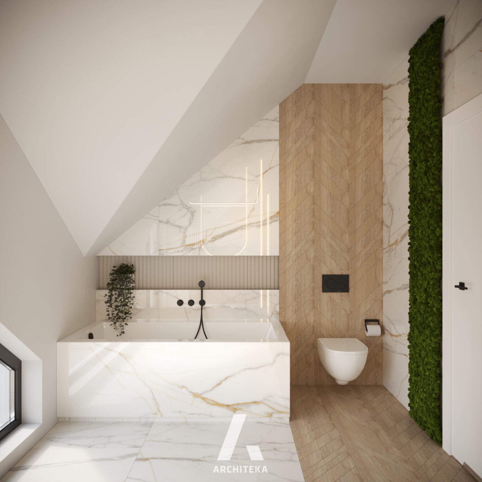 Projekt wnętrza M230 | Modern Soft - Architeka projektowanie wnętrz ...