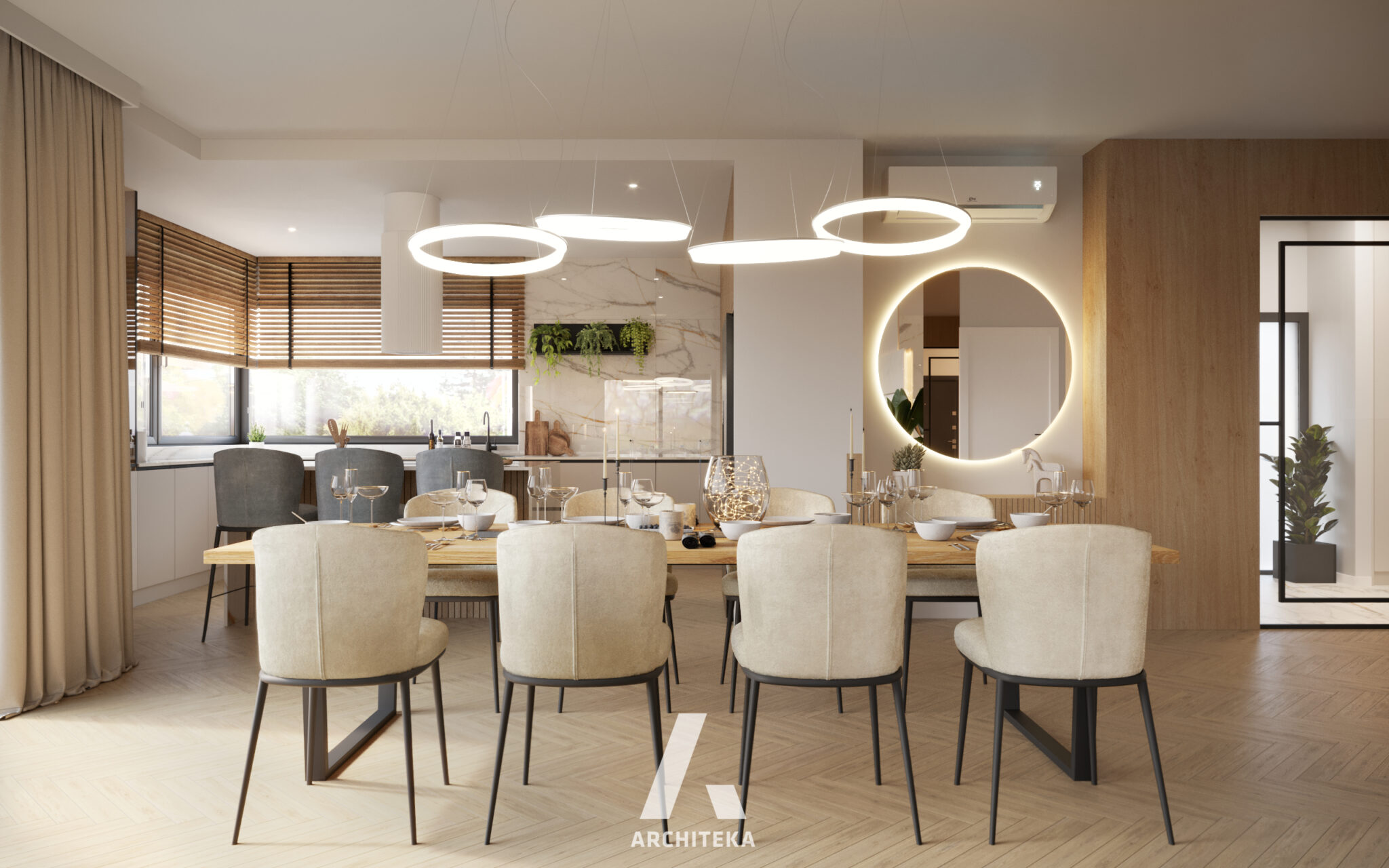 Projekt wnętrza M230 | Modern Soft - Architeka projektowanie wnętrz ...