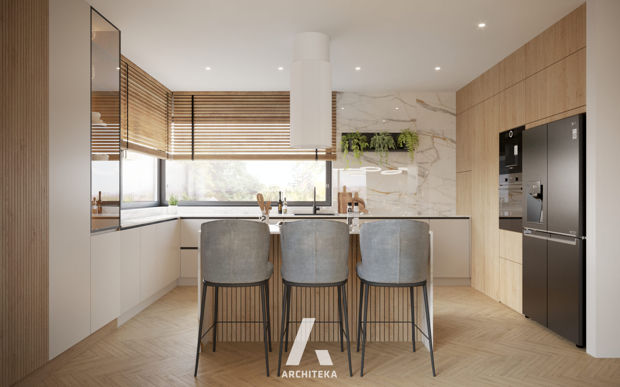 Projekt wnętrza M230 | Modern Soft - Architeka projektowanie wnętrz ...